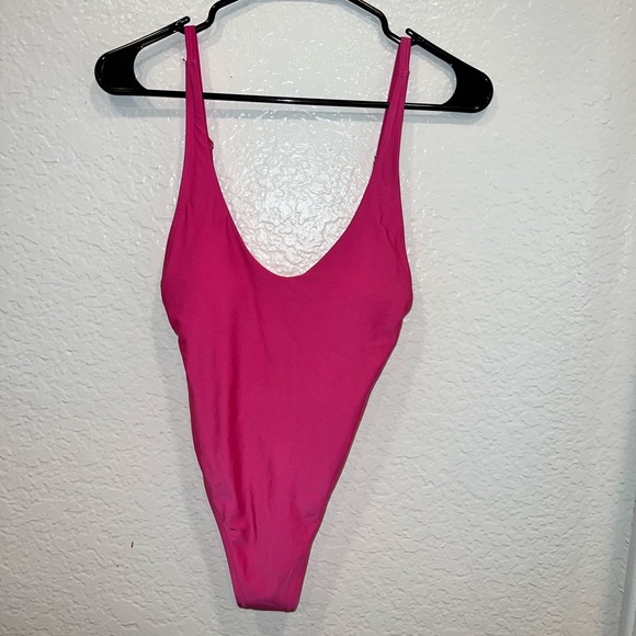 RELLECIGA | Swim | Womens High Cut Low Back One Piece Thong Swimsuit ...